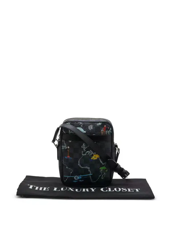 LOUIS VUITTON 2019 Renaissance Map Danube Shoulder Bag