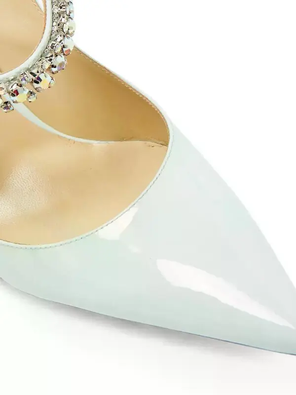 JIMMY CHOO Bing Embellished Mules - Blue