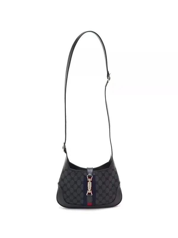 Balenciaga X Gucci Jackie Gg Shoulder Bag - Black