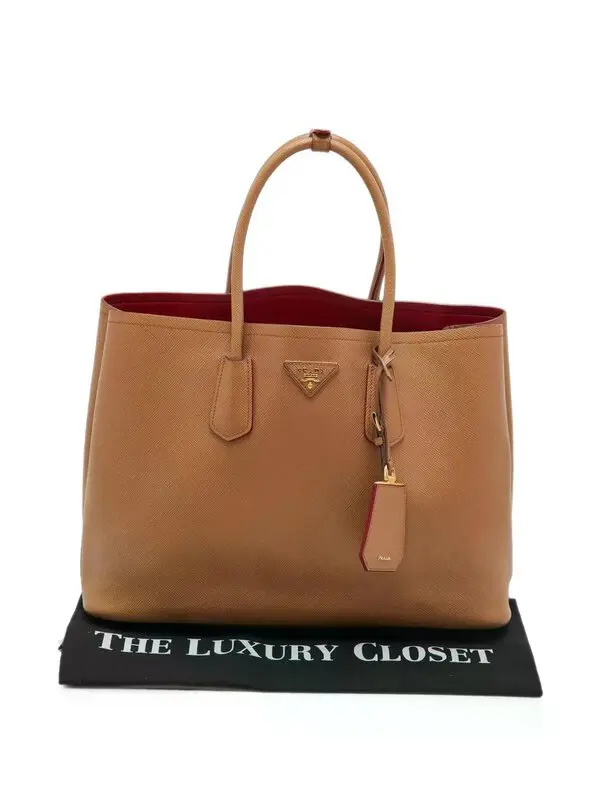 Prada Cuir Double Tote Bag