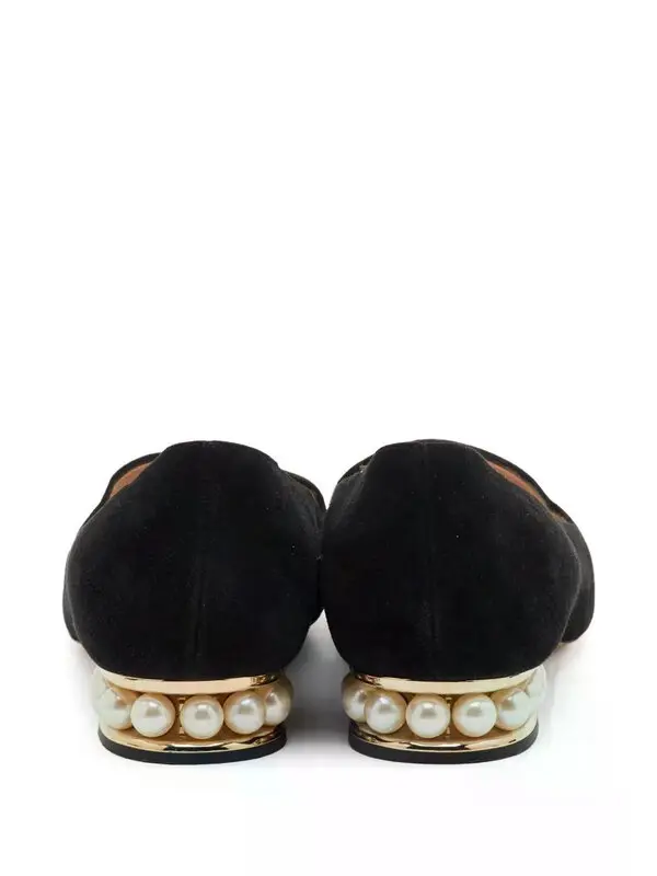 NICHOLAS KIRKWOOD Beya Pointed-toe Loafers With Faux-pearl Embellishment