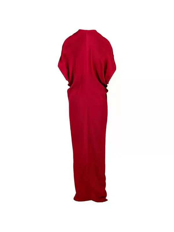 Zero + Maria Cornejo Draped V-neck Maxi Dress - Red