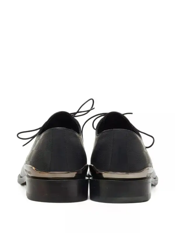 LOUIS VUITTON Damier Patent Derby Shoes