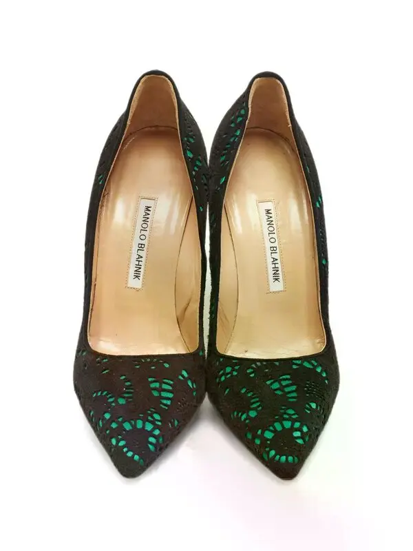 Manolo Blahnik Cut-out Pointed-toe Pumps