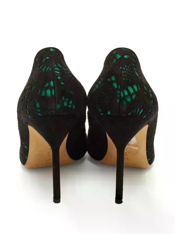 Manolo Blahnik Cut-out Pointed-toe Pumps