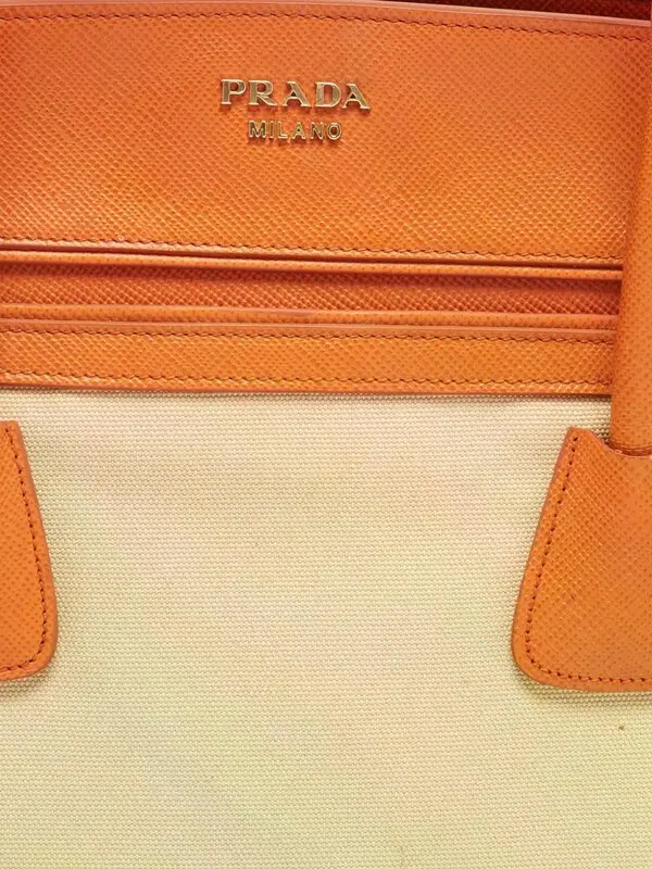 Prada Canapa Saffiano Lux Tote Bag