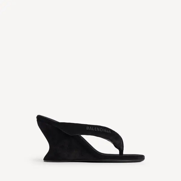 Balenciaga Gaeta 90mm Wedge Thong Sandals