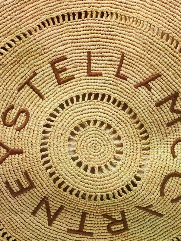 Stella McCartney Crochet Raffia Tote Bag