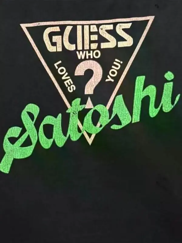 SATOSHI NAKAMOTO Distressed Graphic-print T-shirt