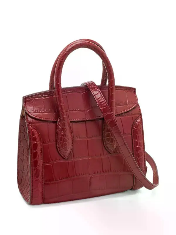 Alexander McQueen 21 Heroine Croc-embossed Tote Bag