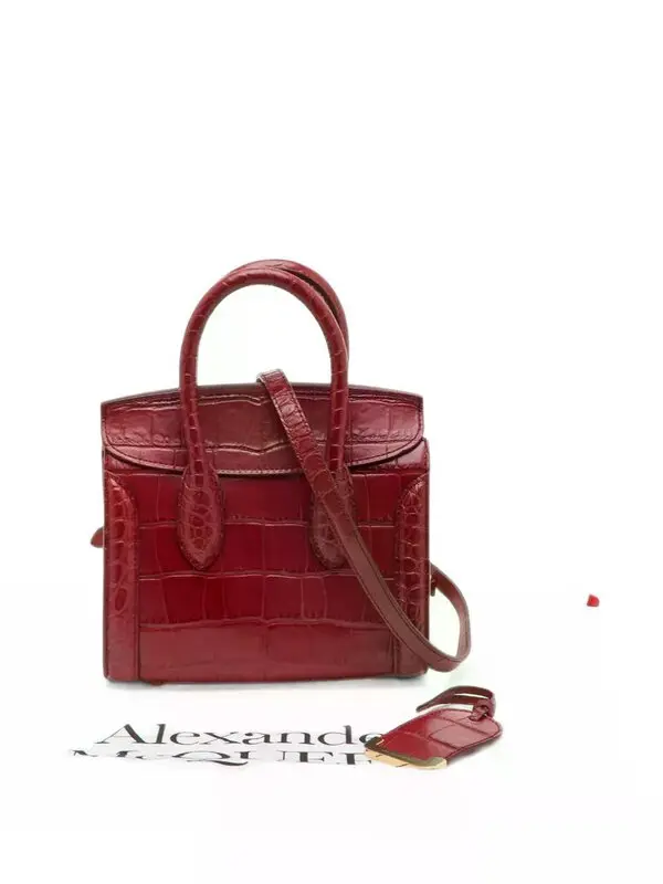 Alexander McQueen 21 Heroine Croc-embossed Tote Bag