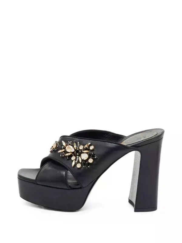Rene Caovilla Embellished Platform Sandals