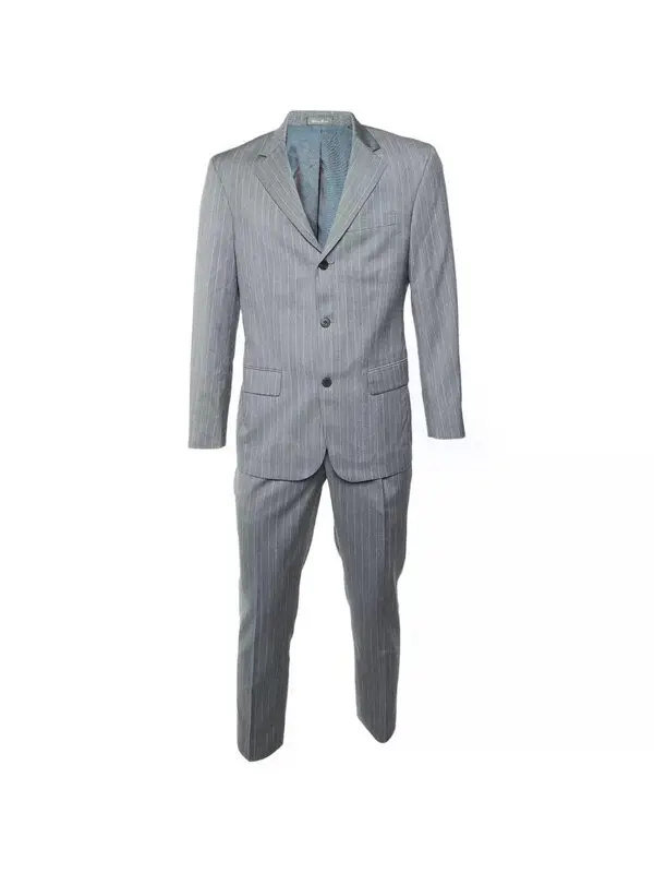 Oscar De La Renta Pinstripe-pattern Suit - Grey