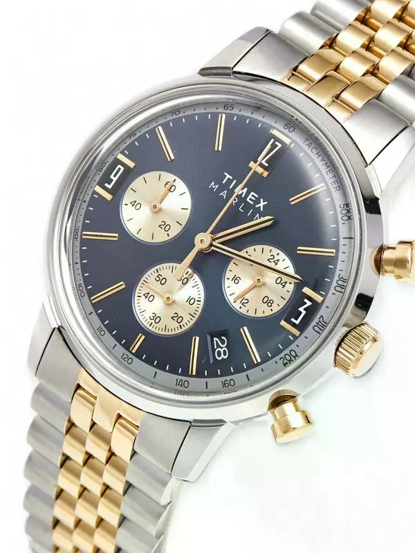 TIMEX Chronograph Watch With Dial And Two-tone Stainless Steel Bracelet