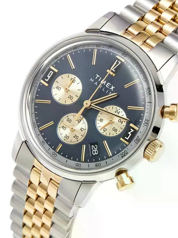 Timex® Chronograph Watch With Dial And Two-tone Stainless Steel Bracelet