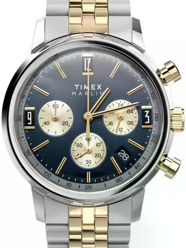 Timex® Chronograph Watch With Dial And Two-tone Stainless Steel Bracelet