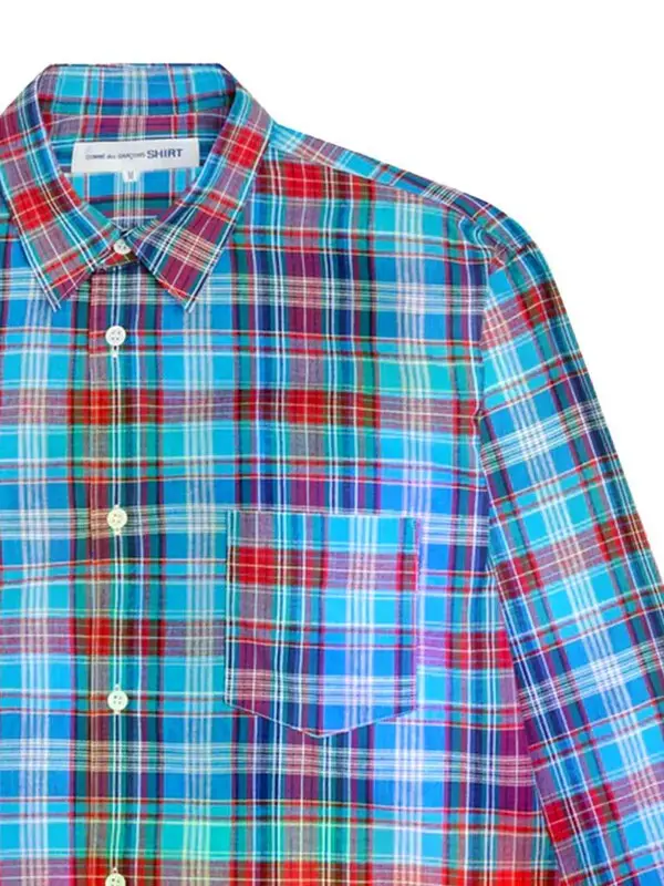 Comme Des Garçons Check-pattern Cotton Shirt