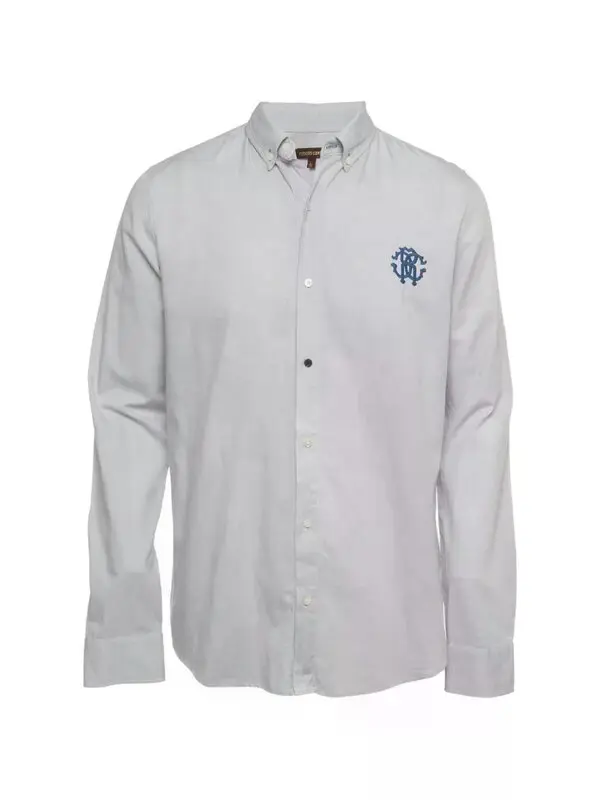 Roberto Cavalli Monogram-embroidered Button-down Shirt