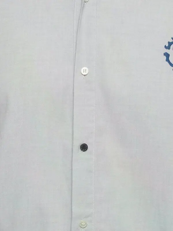 Roberto Cavalli Monogram-embroidered Button-down Shirt