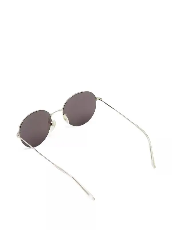Balenciaga Round Frame Sunglasses With Logo Print