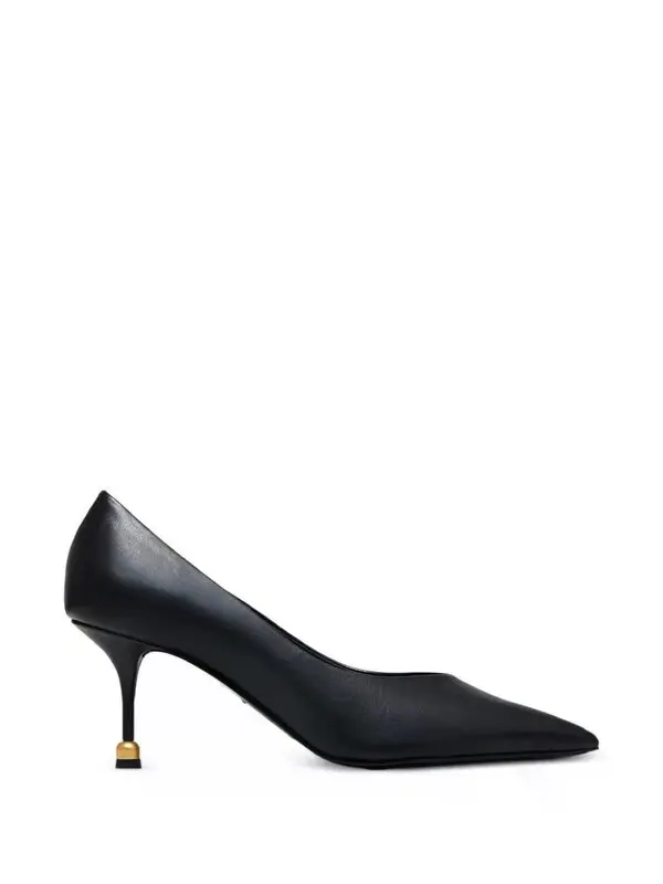 VANDA NOVAK Pola Pointed-toe Pumps With Gold-tone Hardware