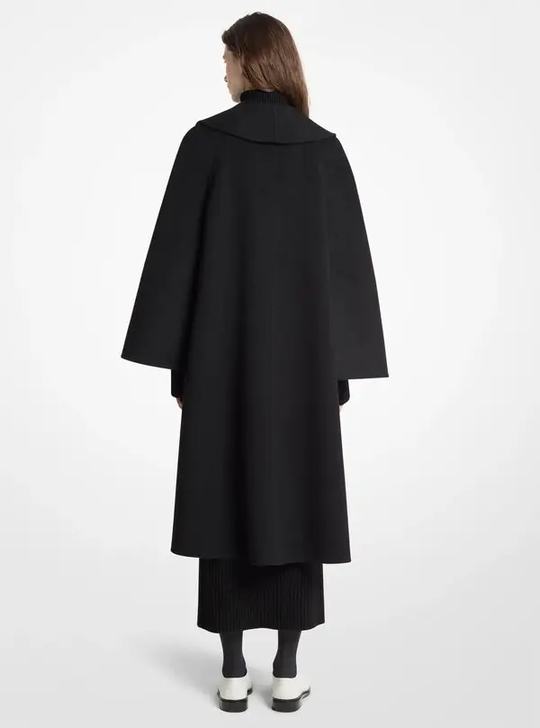 Michael Kors Double Faced Wool Melton Opera Clutch Coat