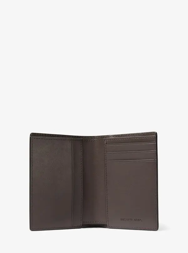 Michael Kors Hudson Leather Folio Card Case In By