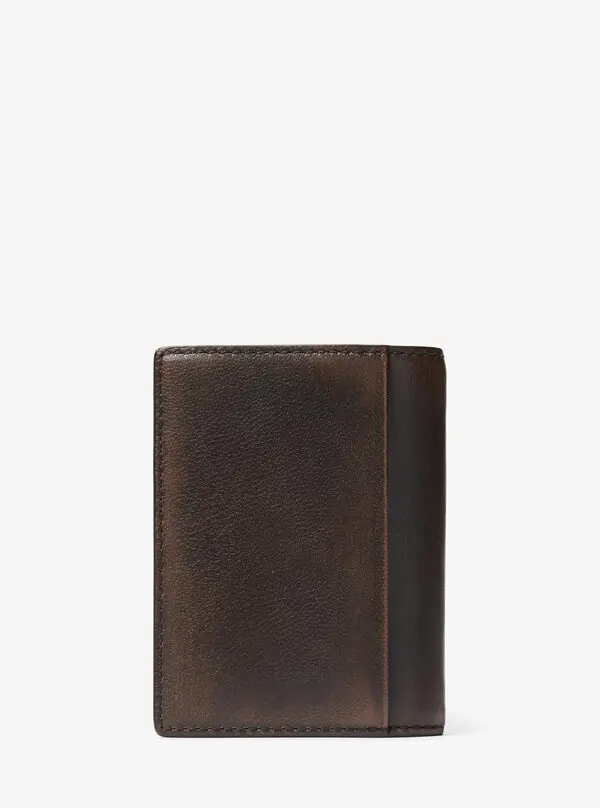 Michael Kors Hudson Leather Folio Card Case In By