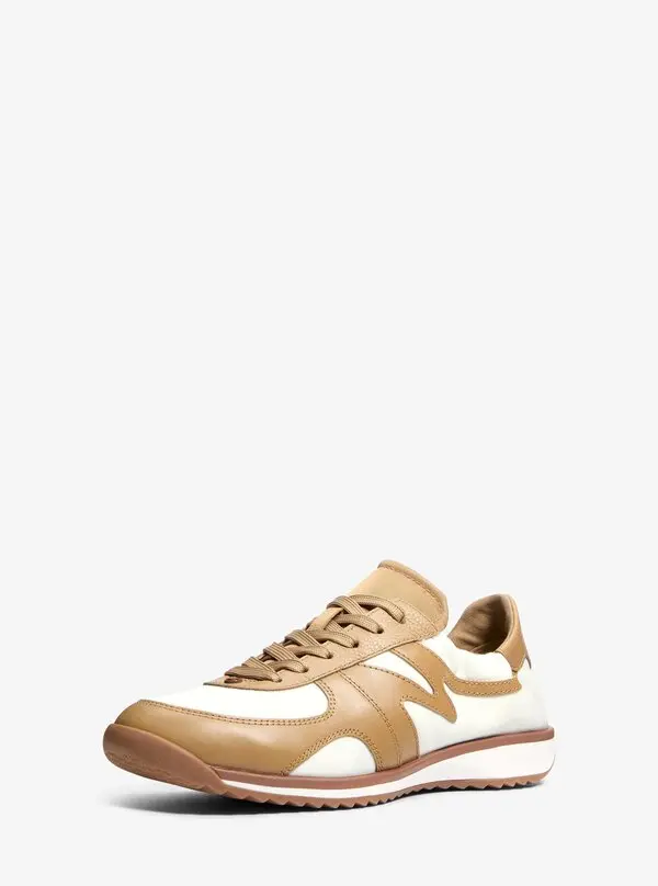 Michael Kors Colt Nylon And Mesh Trainers