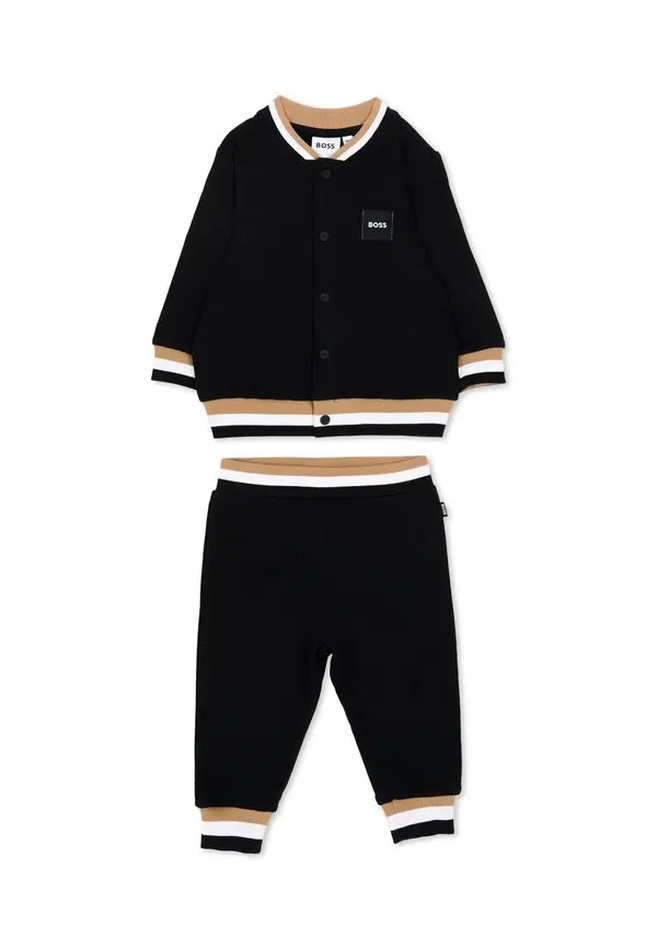 Hugo Boss Logo-patch Striped-trim Tracksuit