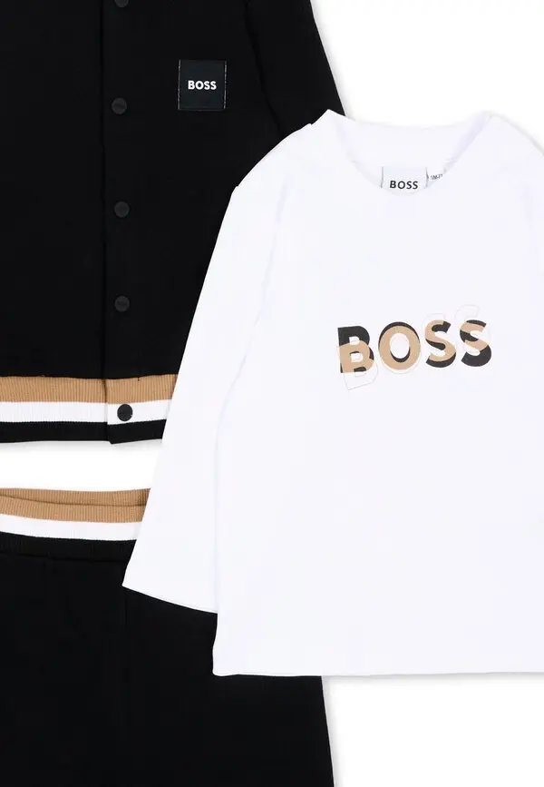 Hugo Boss Logo-patch Striped-trim Tracksuit