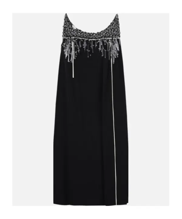 Prada Crystal-bead Embellished Mini Dress