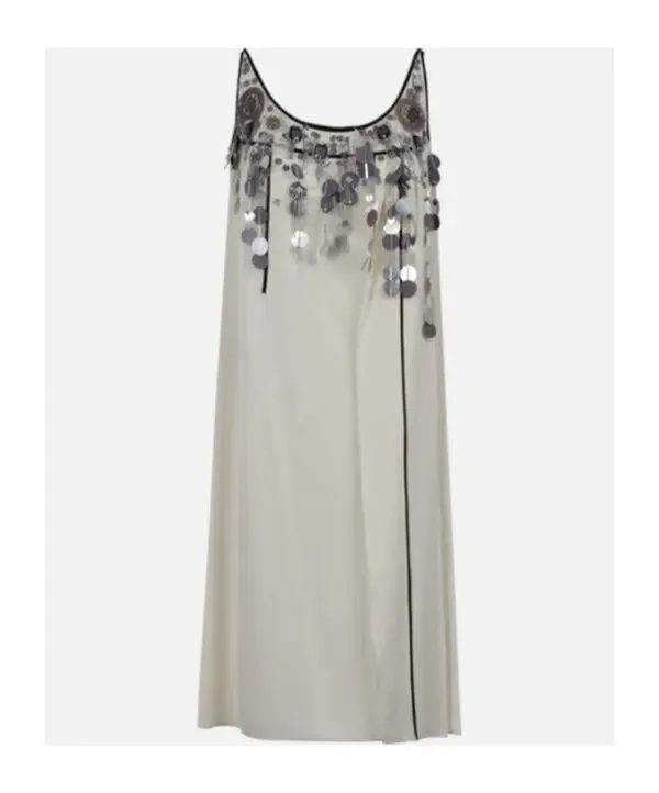 Prada Beaded-sequin Mini Dress