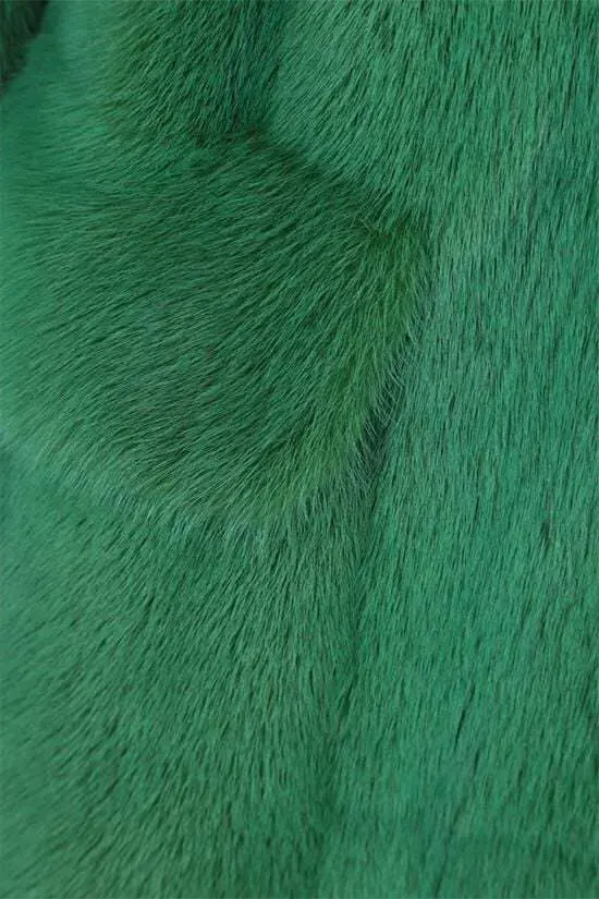 Prada Long Sleeved Fur Coat
