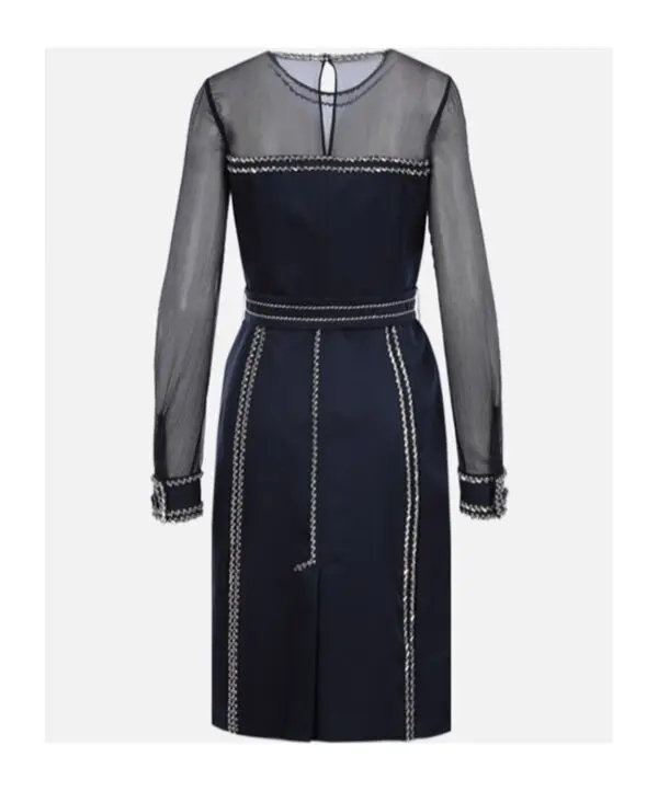 Prada Crystal-embellished Chiffon Minidress