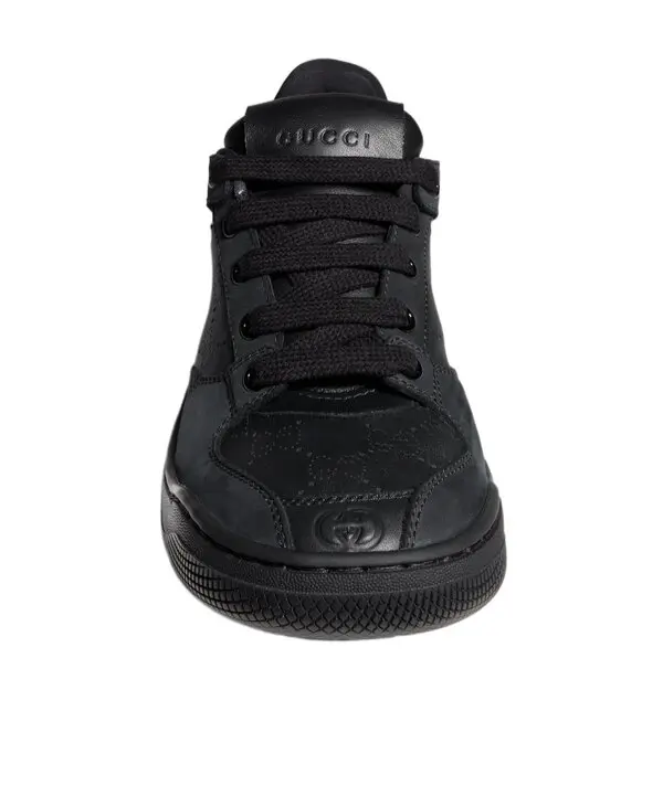 Gucci Screener Sneaker With Perforated Gg Motif