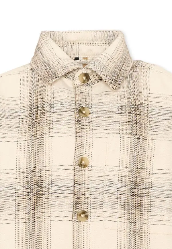 Hugo Boss Check Pattern Pocket Detail Shirt