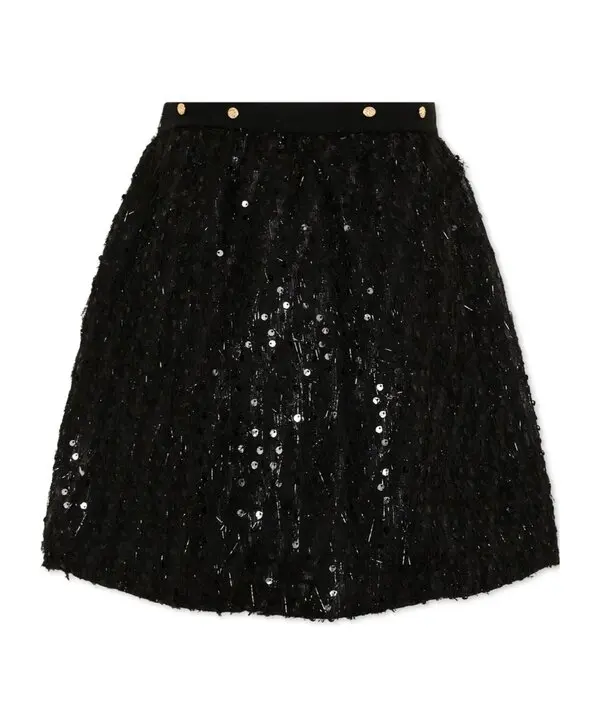 Roberto Cavalli Embellished Sequined Midi Skirt