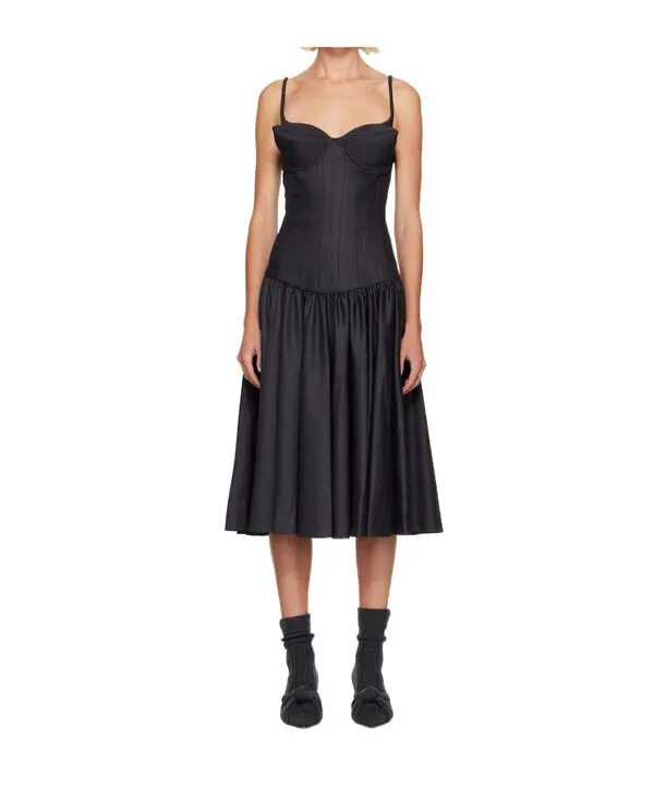 JEAN PAUL GAULTIER Conic-cup Sleeveless Midi Dress