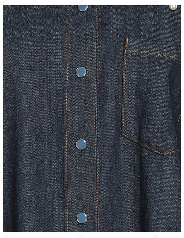 Dolce & Gabbana Darktoned Stretch Denim Jacke