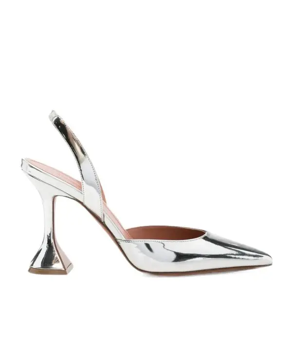 Amina Muaddi Pointed-toe High-heeled Slingback Sandals