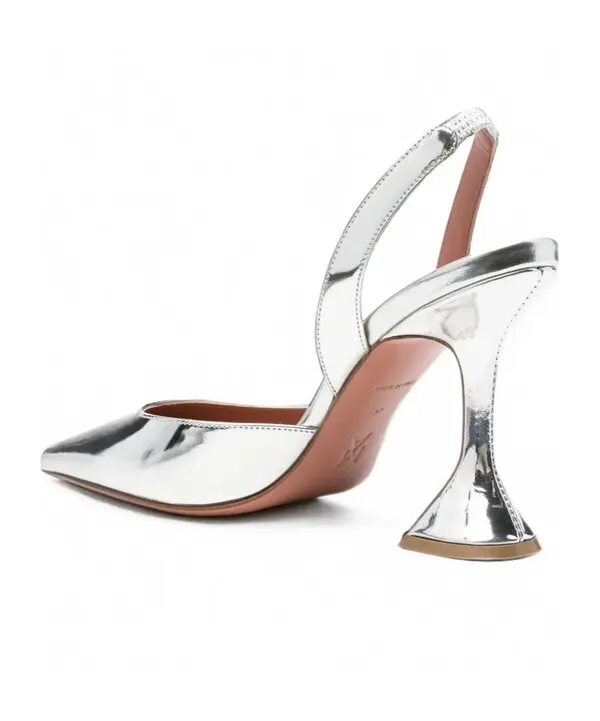 Amina Muaddi Pointed-toe High-heeled Slingback Sandals