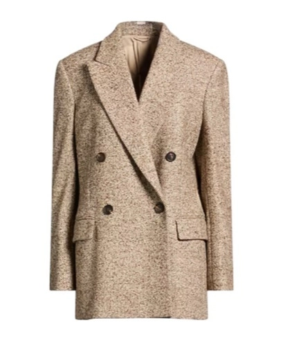 Brunello Cucinelli Double-breasted Tweed Blazer
