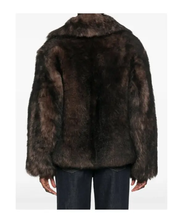 SALVATORE SANTORO Long Sleeve Fur Jacket