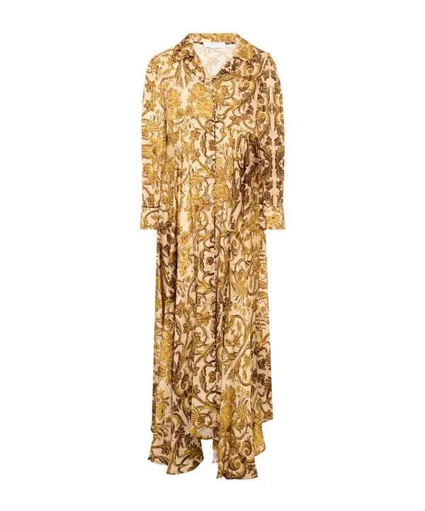 Roberto Cavalli Dress With Baroque Print