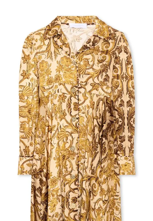 Roberto Cavalli Dress With Baroque Print