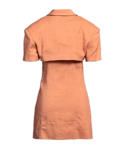 Jacquemus Fitted Dress With Lapel Collar And Zip Fastening