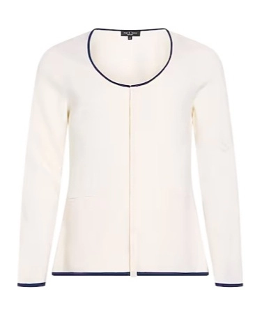 Rag & Bone Twotone Knit Sweater - White