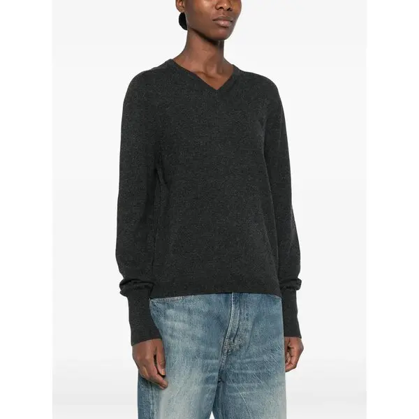Gucci Embroidered Cashmere V-neck Sweater