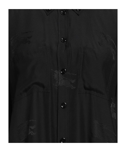 Burberry Printed Satin Long Sleeve Shirt